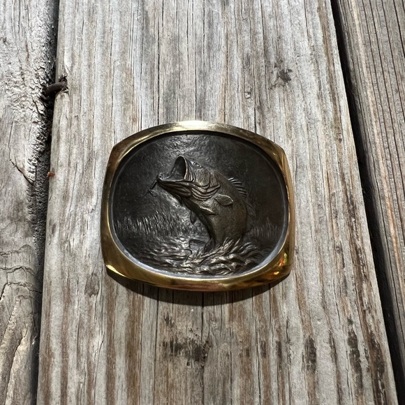 Accessories | Vintage Bass Fishing Belt Buckle | Poshmark